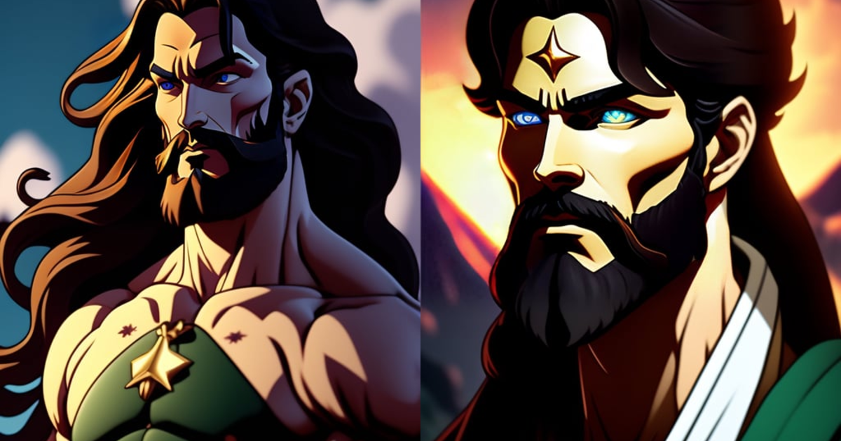 Lexica - Jesus with apostles starring in jojo bizarre adventures