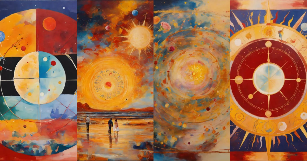 Lexica - A neo expressionist painting for Pluto square Sun, Mercury ...