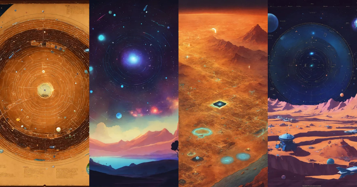 Lexica - 2d galaxie map