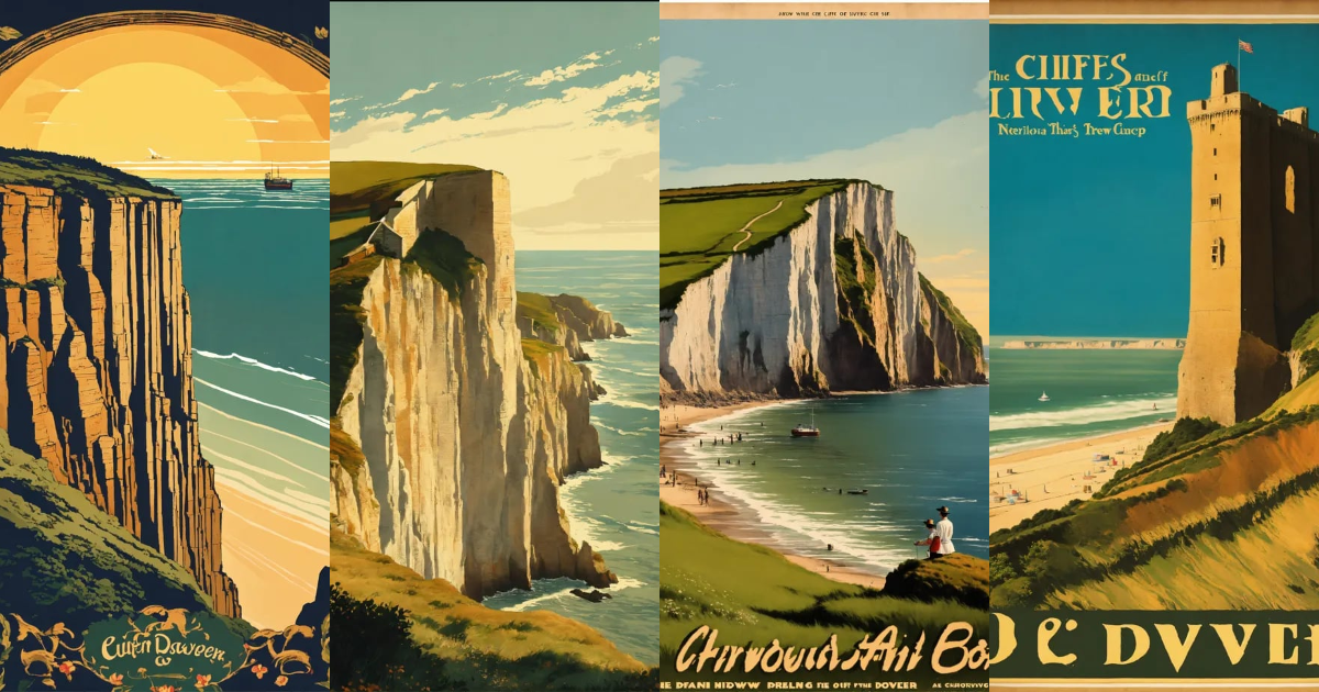 Lexica - Create a captivating background, Cliffs of Dover in the ...