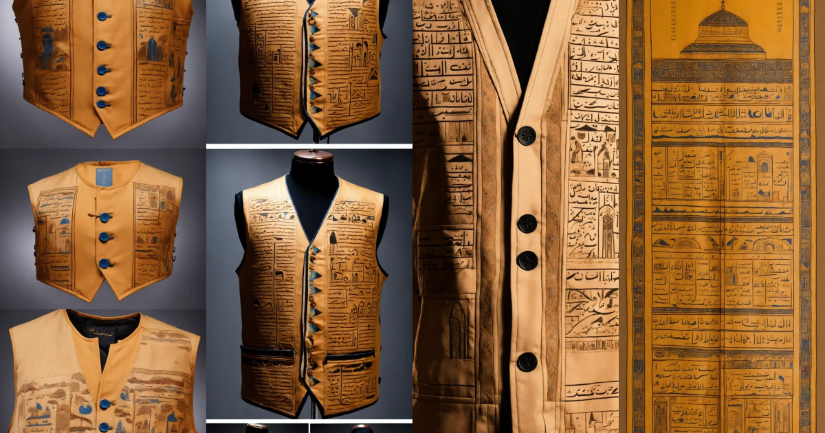 Lexica - A special design for the tour guide a 7-inch neck waistcoat ...