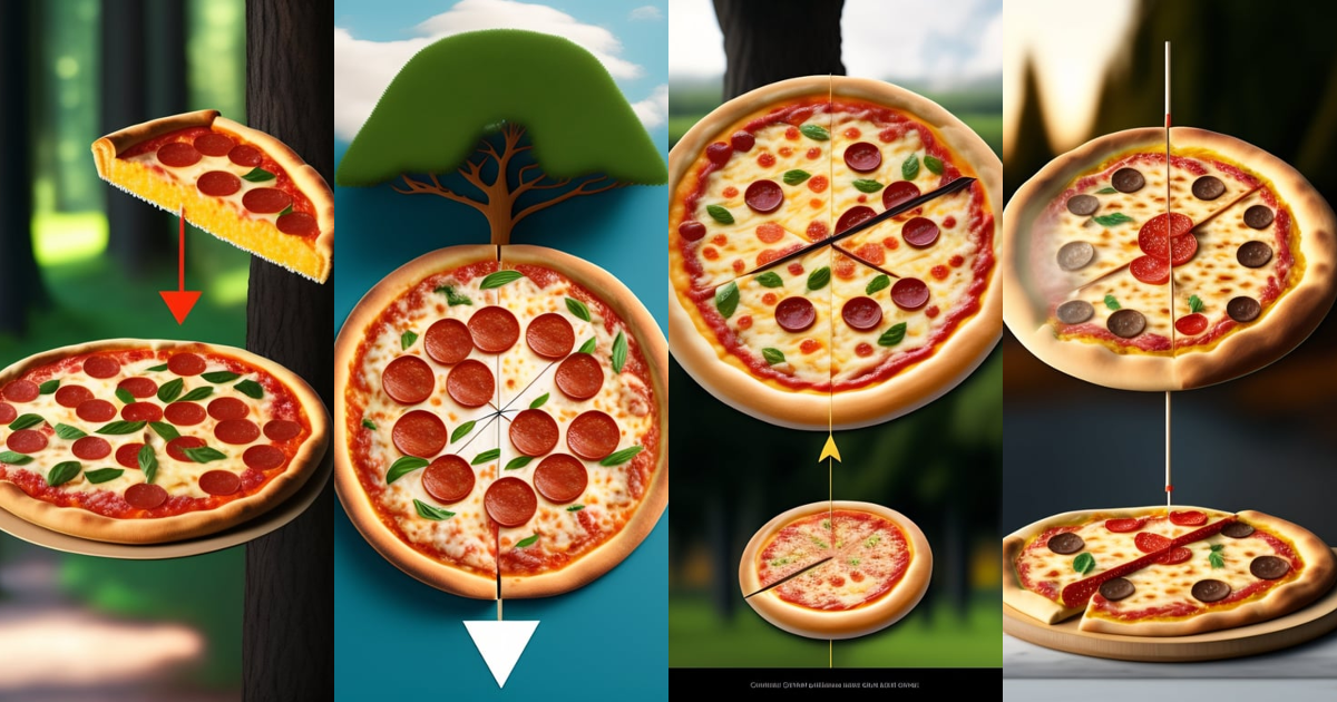 Lexica - Create a pizza arrow on a tree