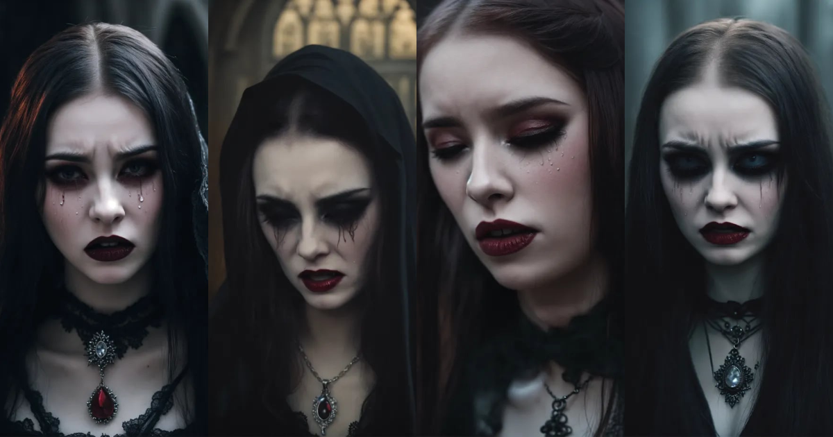 Lexica - Pale gothic vampire crying