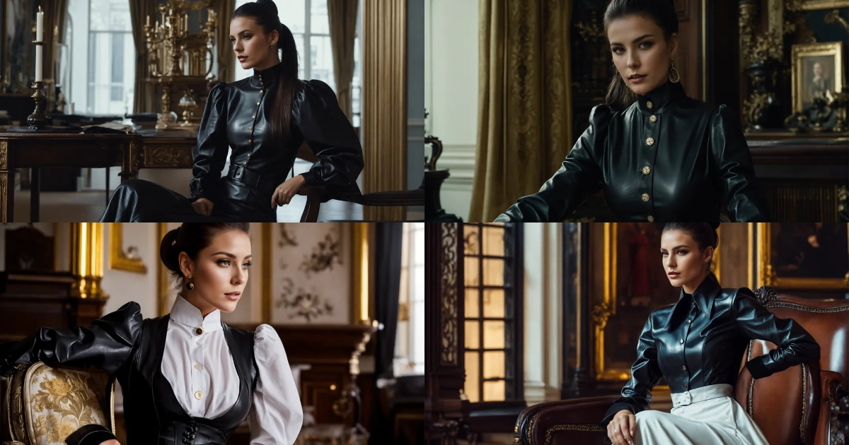 Lexica - Stunning european mistress woman fashion model sitting ...