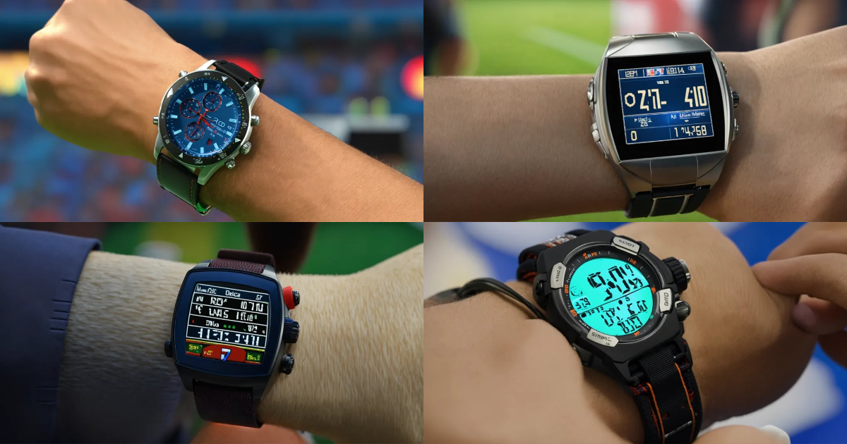 Lexica - Digital watch on the wrist of a football referee during the ...