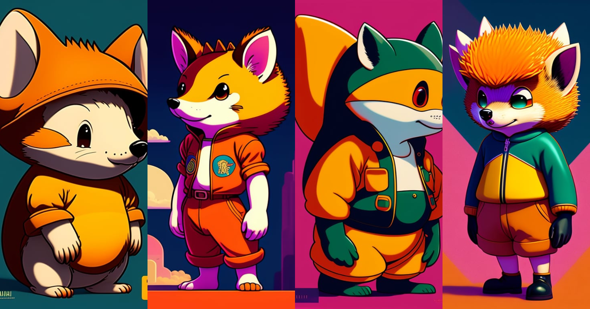 Lexica - 50s cartoon style photo of anthromorphic hedgehog, style of ...