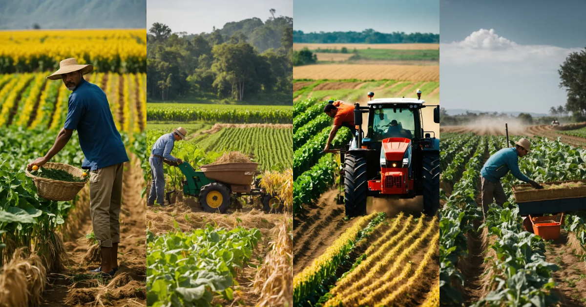 Lexica - Man harvesting crops