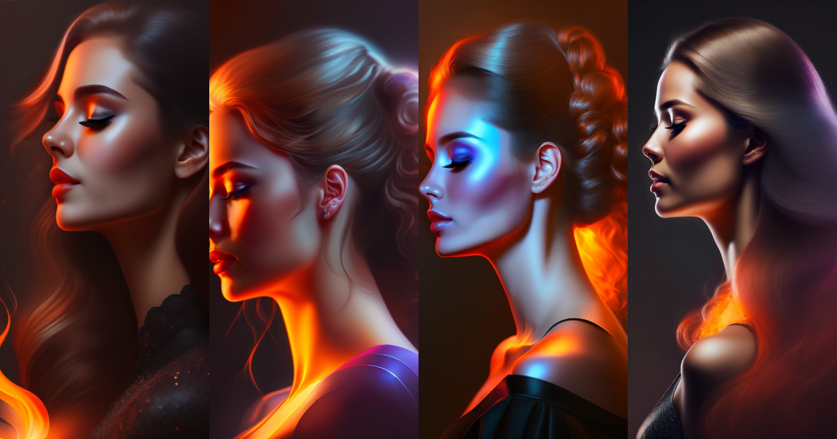 Lexica - Beautiful woman in profile, closed eyes, hyperrealism ...