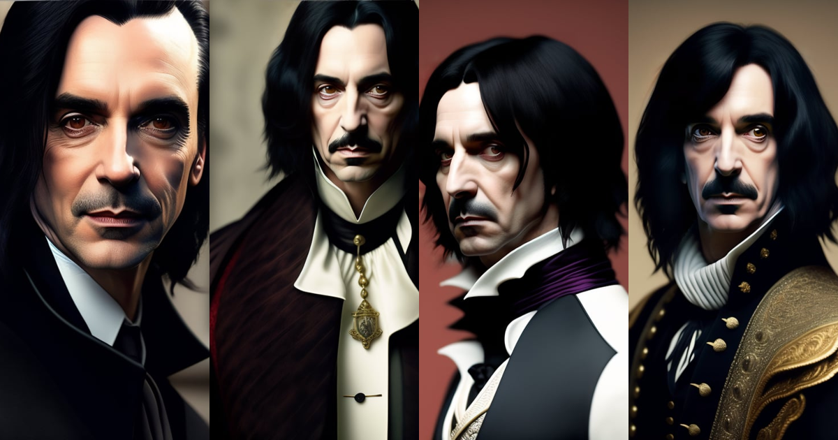 Lexica - Severus rogue version tim burton
