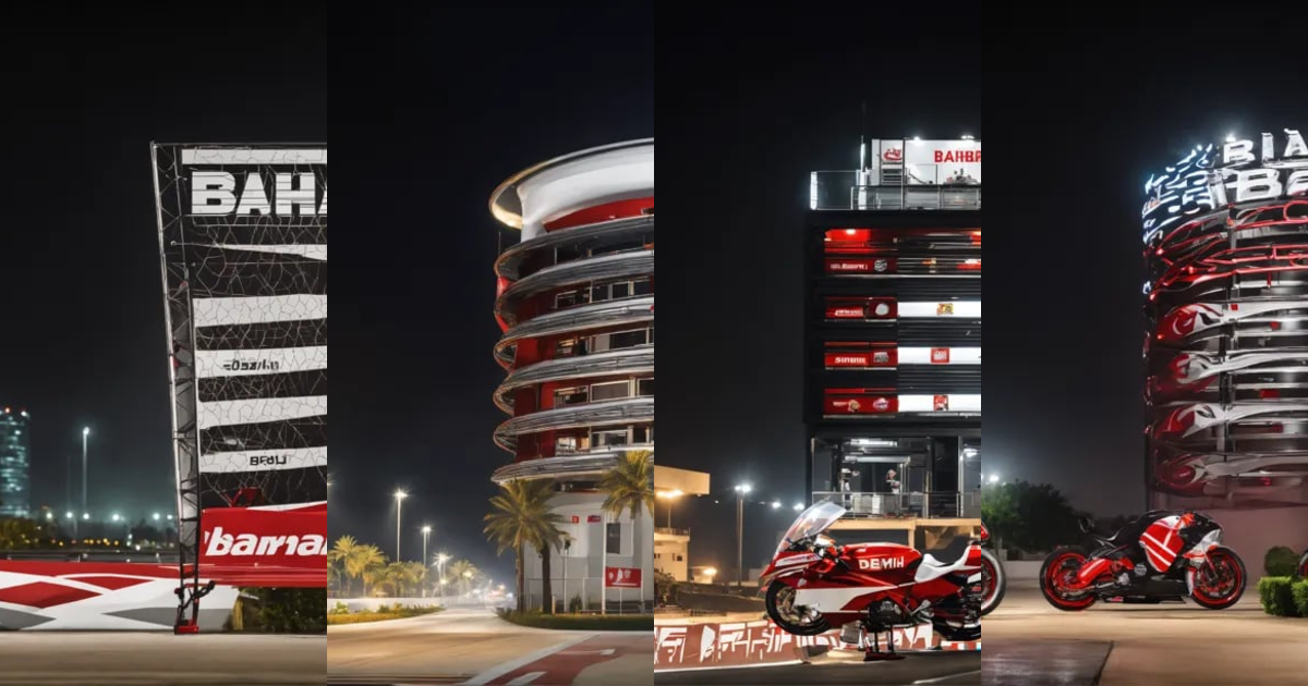 Lexica - Bahrain red and white vector clean modern bike drag race bike ...