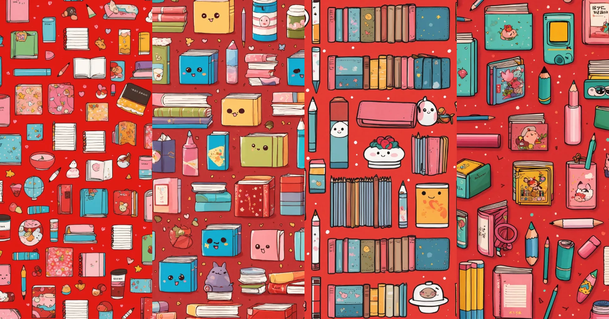 Lexica - Icons of kawaii books, kawaii pencils, kawaii notebooks ...