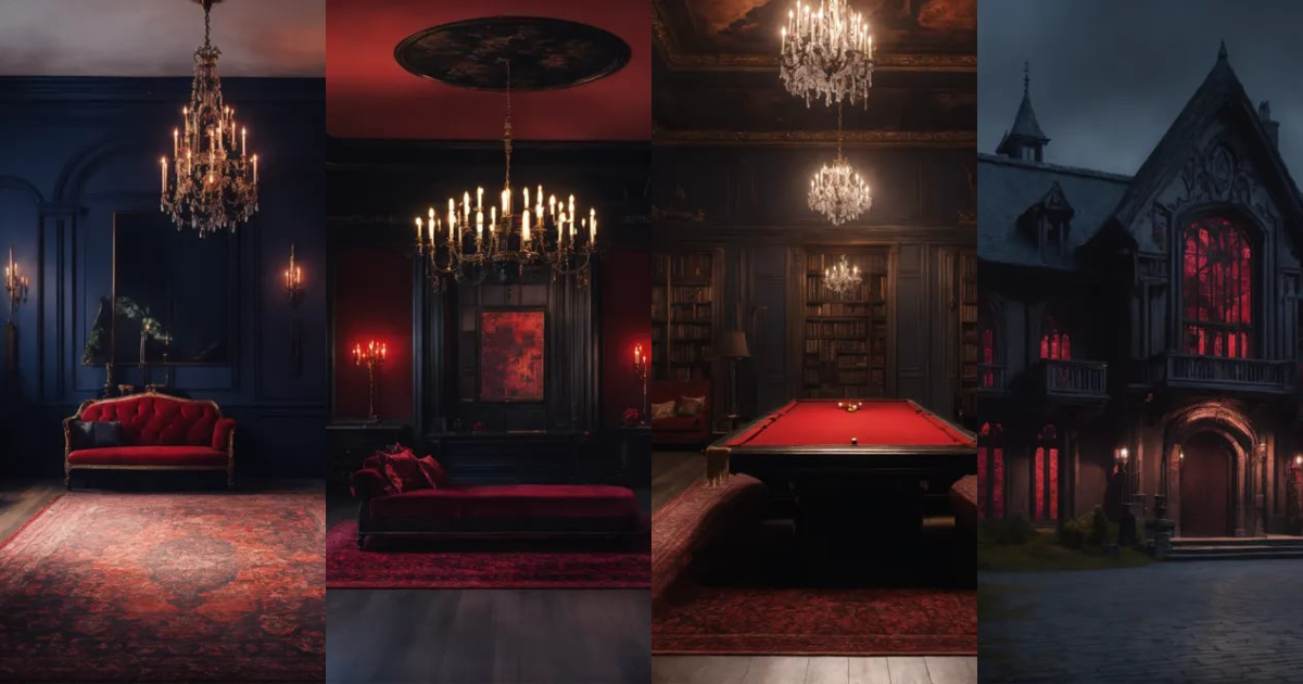 Lexica - A dark modern vampire manor hall