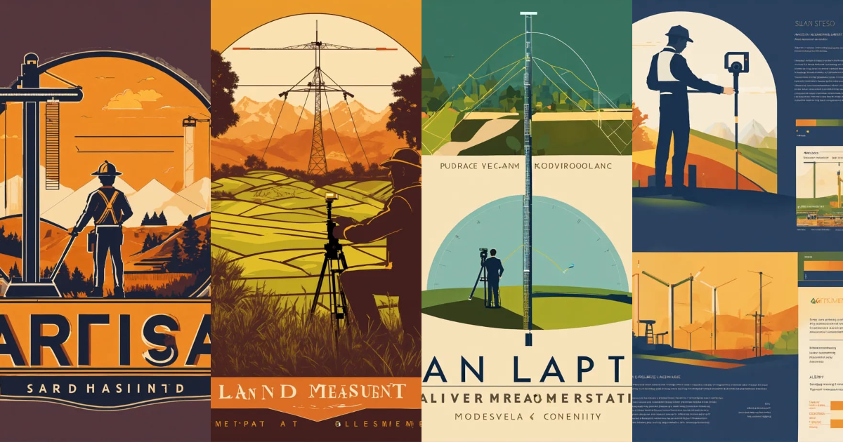 Lexica - "Generate a logo concept for a land measurement firm that ...