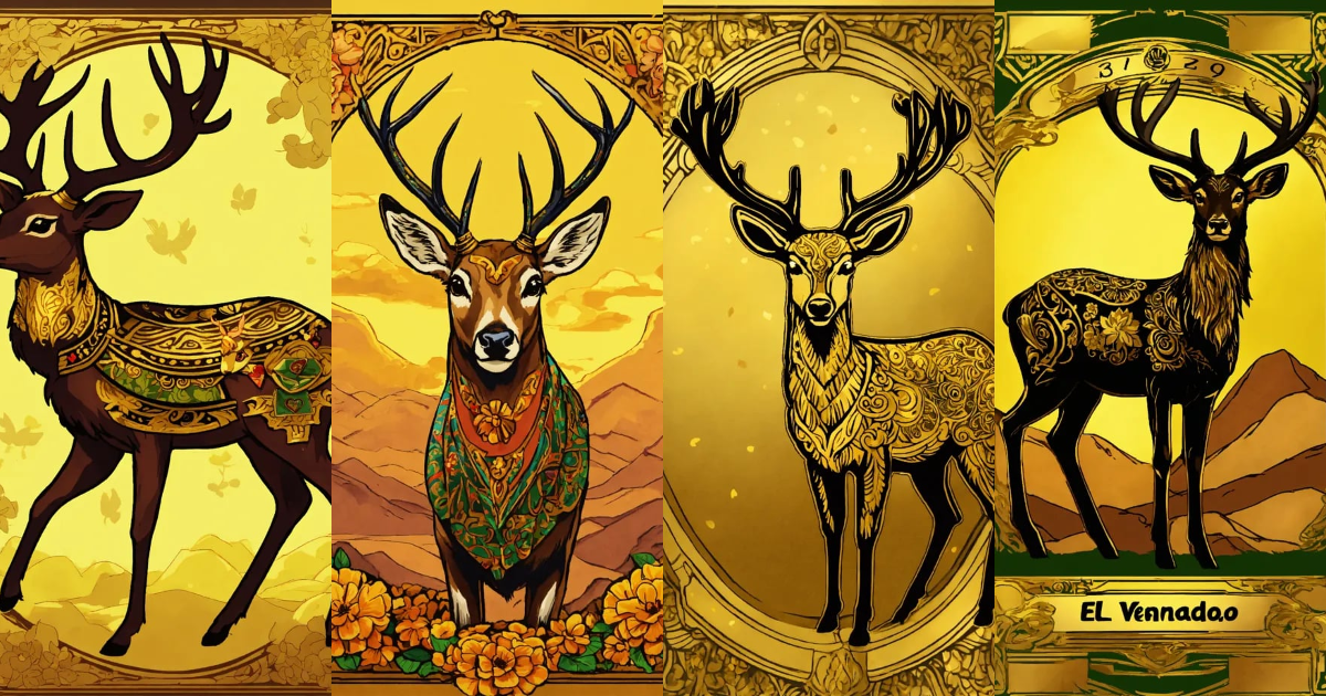 Lexica - A deer, based on the card "el venado" of the mexican lottery ...