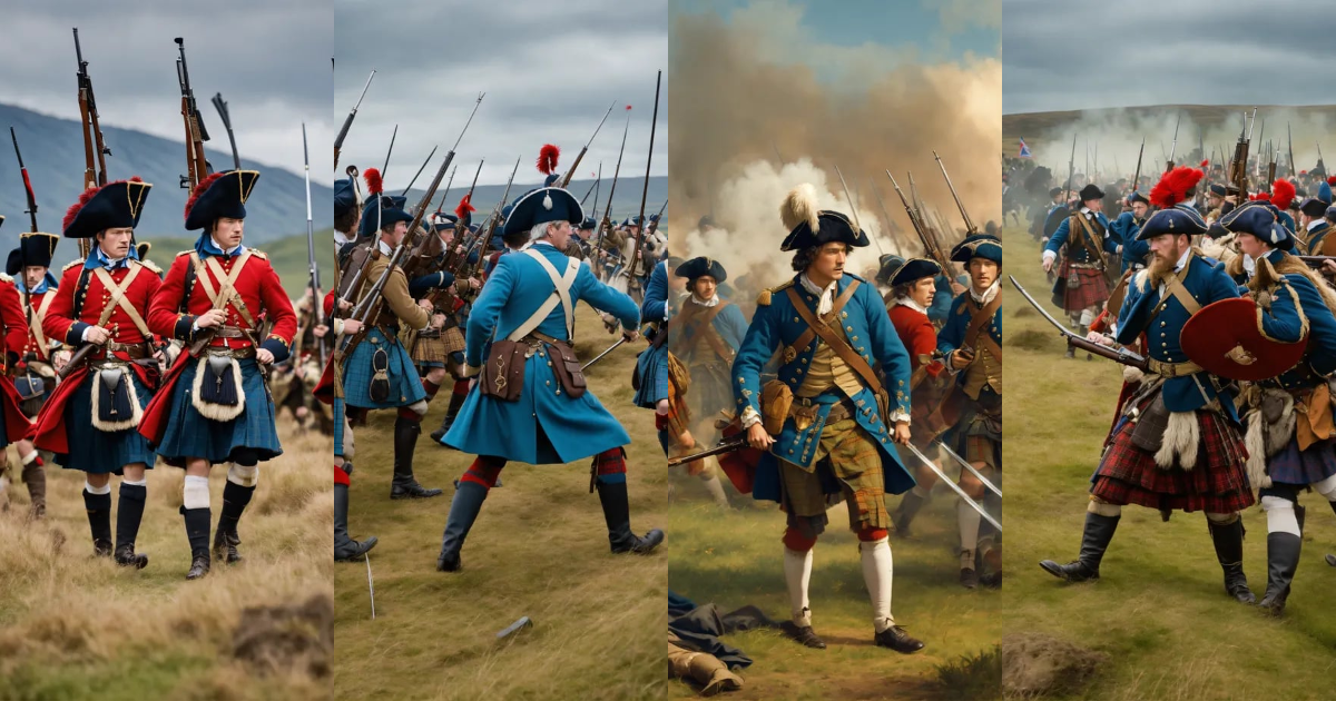 Lexica - Scottish clansmen fighting in a battlefield using muskets ...