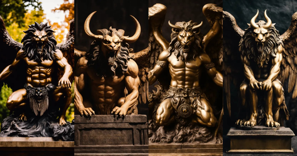 Lexica - Very angry scary possessed Pazuzu demon statue evil lion face ...