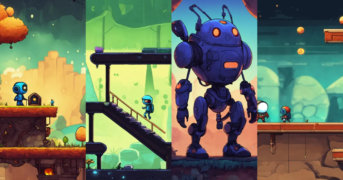 Lexica - 2d side-scrolling platform game, main protagonist, stickman ...