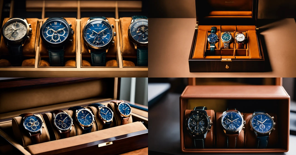 Lexica - An expensive modern watch collection displayed in a small case ...