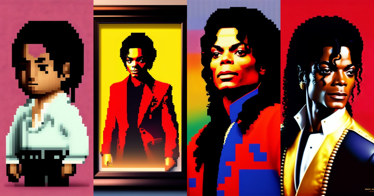 Lexica - Michael jackson 8 bit