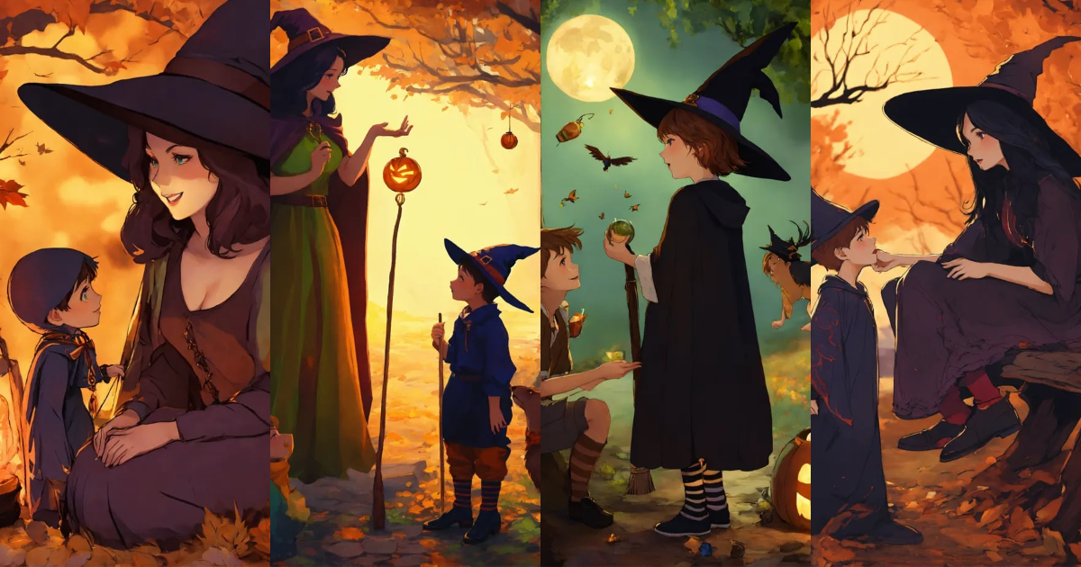 Lexica - Witch and boy talking