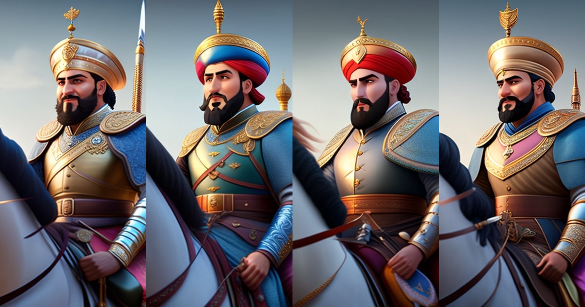 Lexica - A cartoon character about Salah al-Din al-Ayyubi, the brave ...