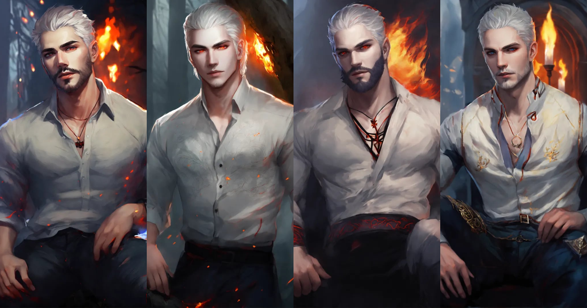 Lexica - Make him look like a monster. dark veins, pale skin with fiery ...