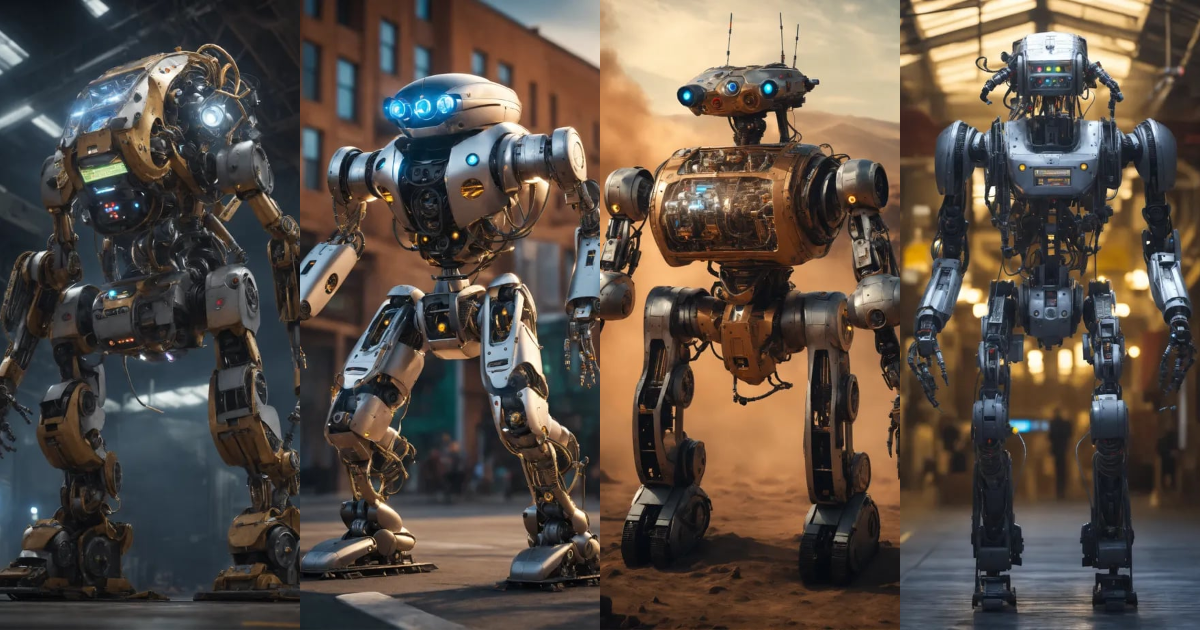 Lexica - Photorealistic image of a robot built by aliens that has ...