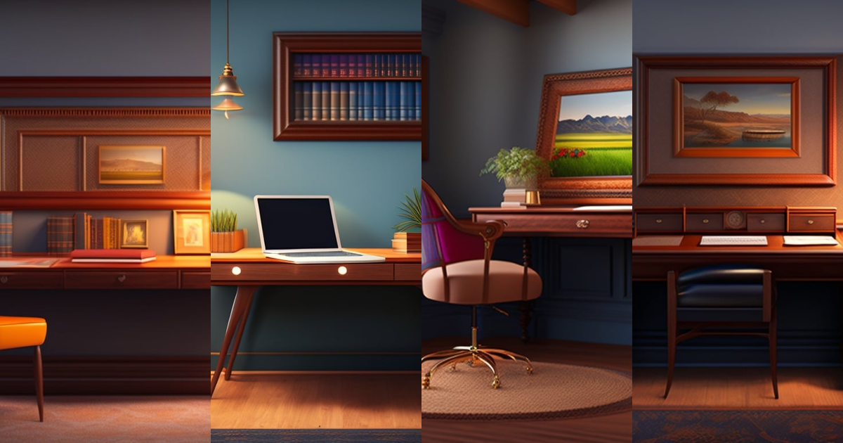 Lexica - A detective's desk scenario with a cork frame on the wall ...