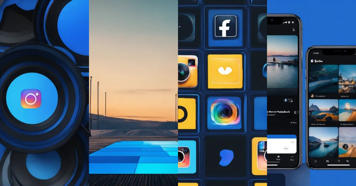 Lexica - Instagram reels, Facebook reels, background blue black