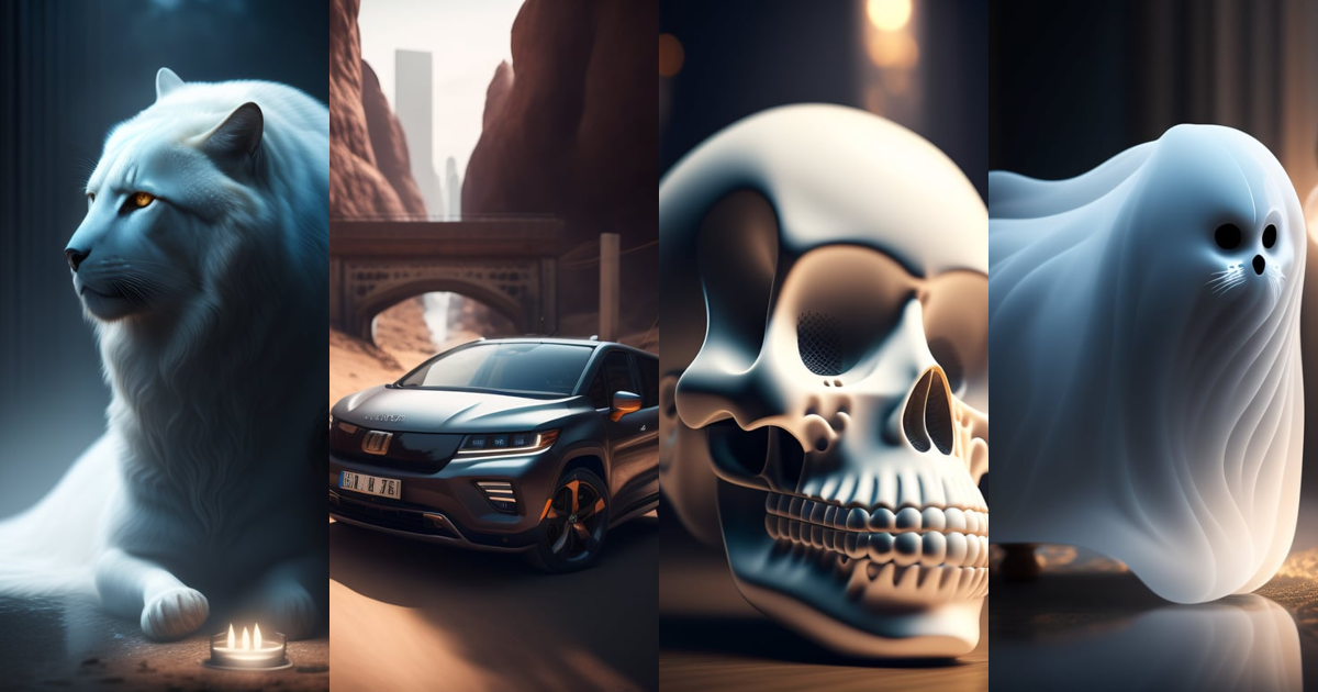 Lexica - Ghost, 4k, HD, Maya, Realistic