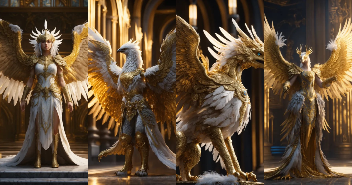 Lexica - Magnificent detailed griffin wings, wings outstretched with ...