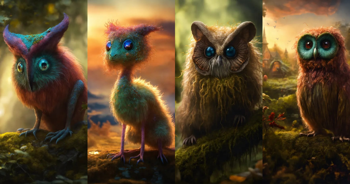 Lexica - Creepy fuzzy creatures in a mystical world perfect clarity ...