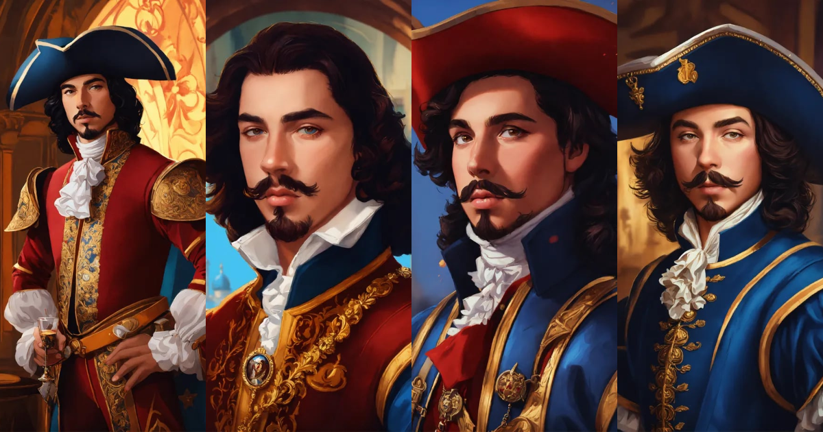 Lexica - Louis XIII, from the movie The Three Musketeers, cartoon oil ...