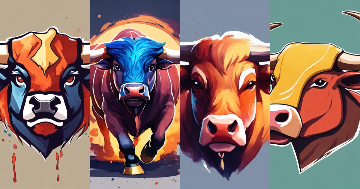 Lexica - Bull rage, Character talent, game icon, stylized, simple ...