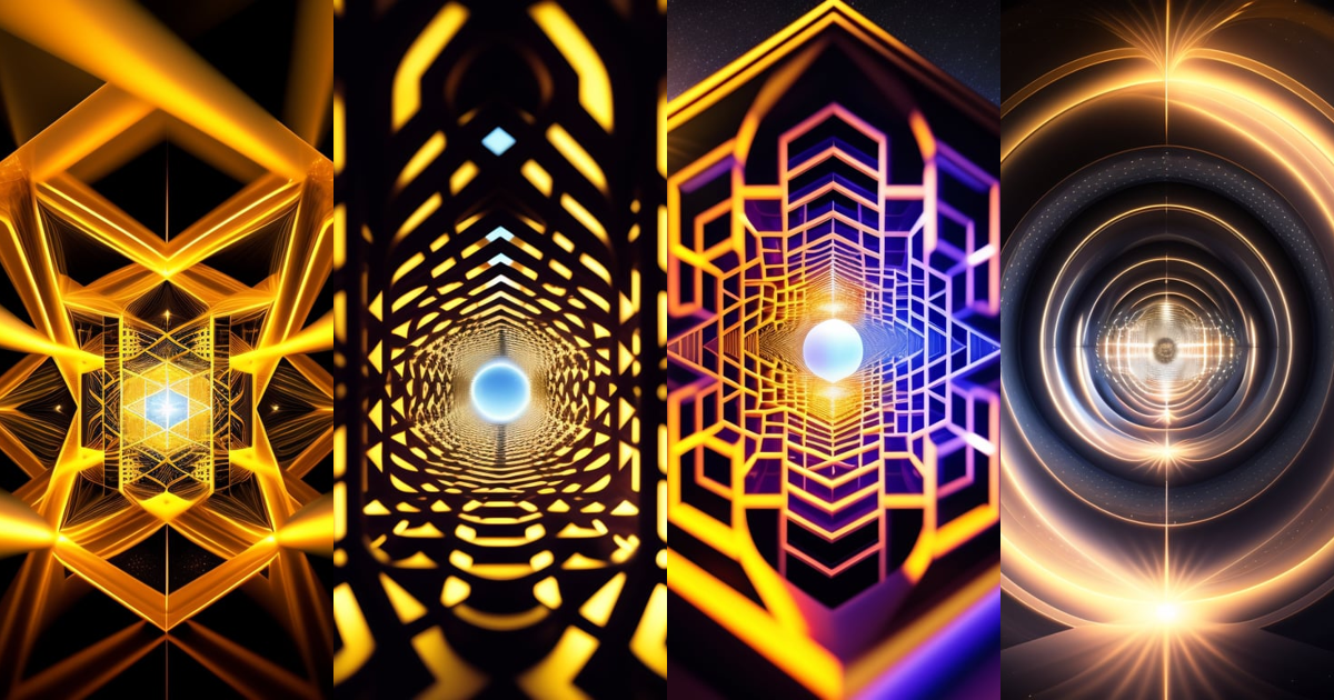 Lexica - Infinite completely straight strands of light emitted from ...