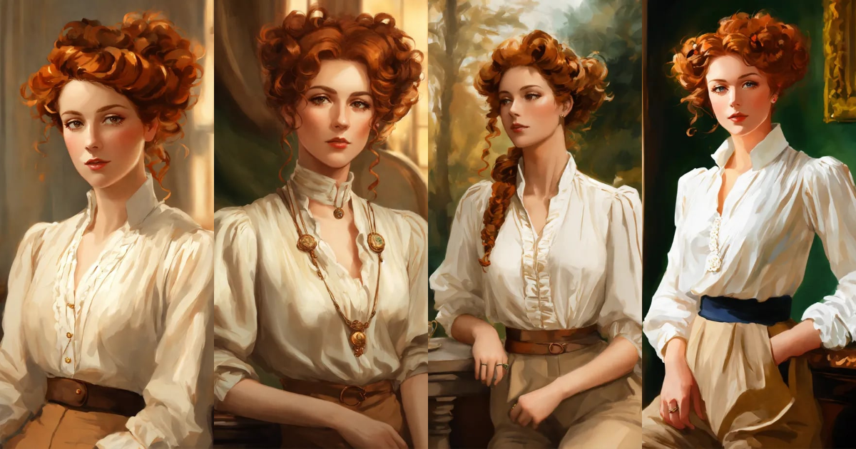 Lexica - Digital art portrait of a rich British aristocrat woman with ...