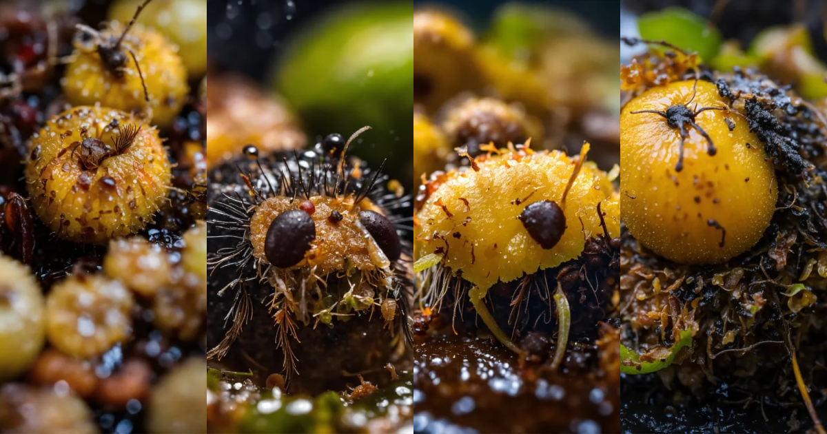 Lexica - Dark creepy ugly rainy Autumn macro photography of dirty and ...
