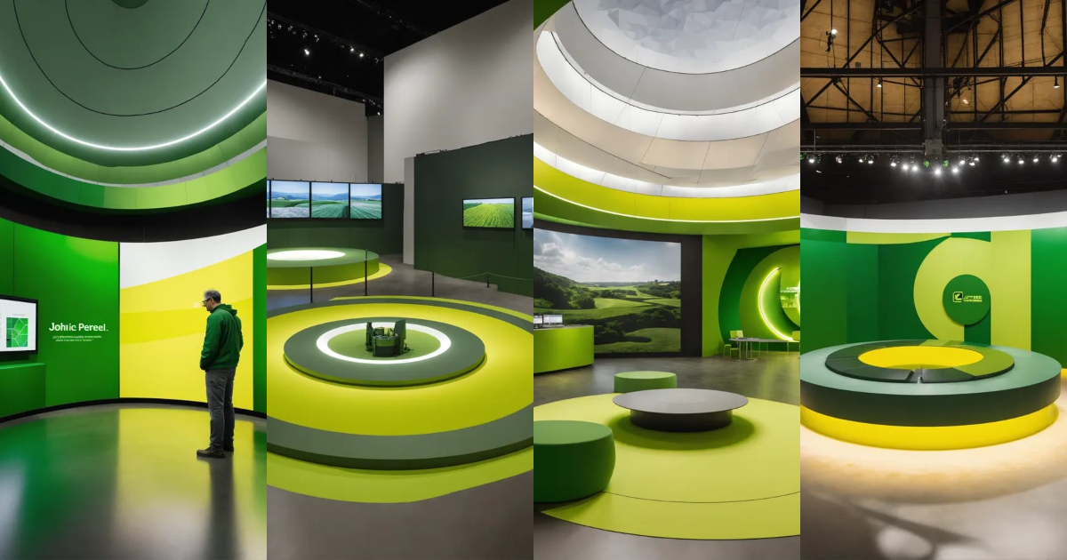 Lexica - Imagine a 32-foot circular exhibition space inspired by ...