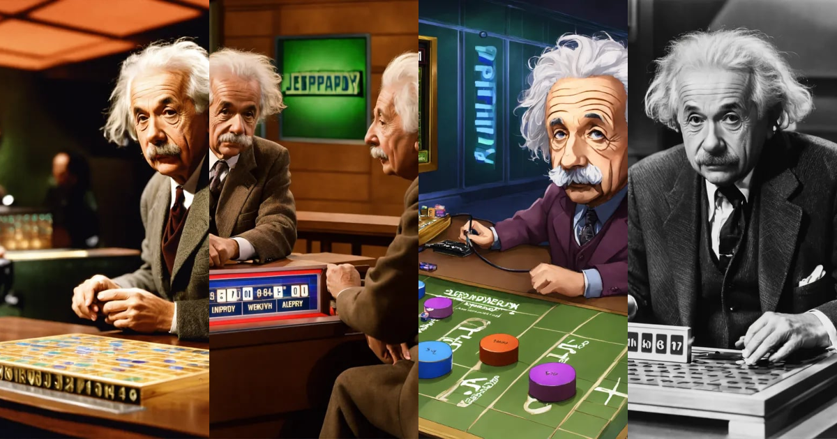 Lexica - Albert Einstein playing Jeopardy