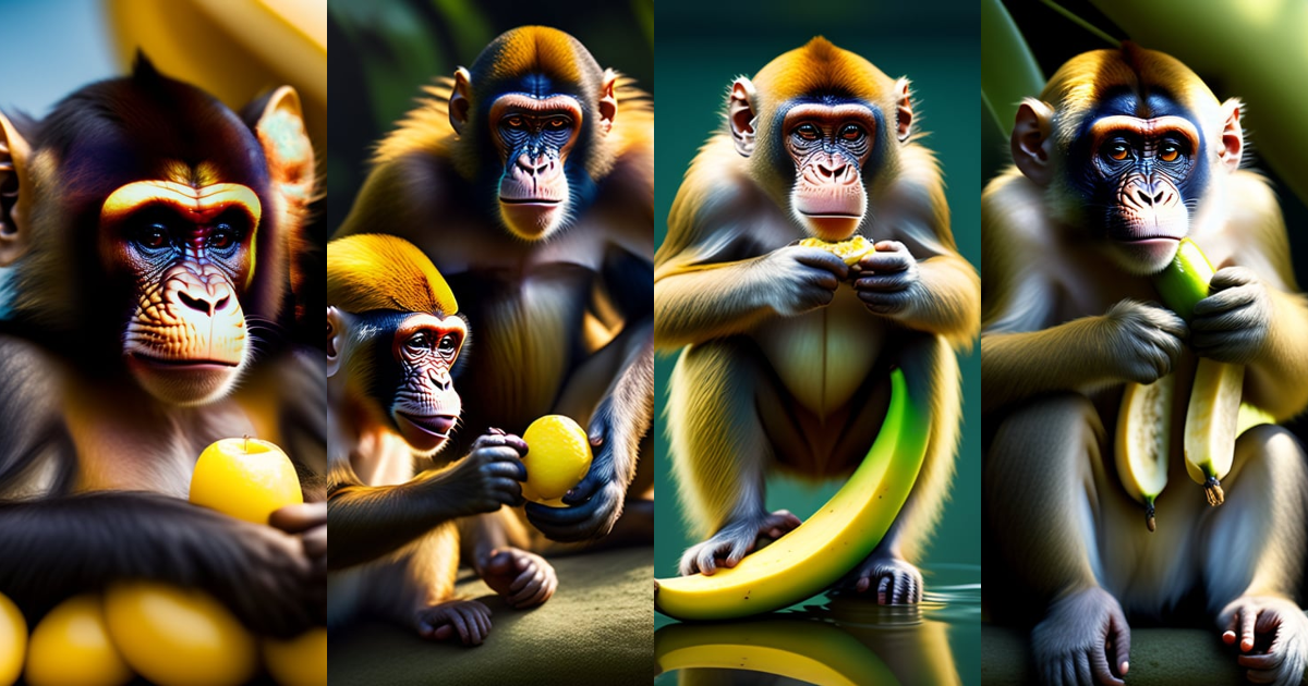 Lexica - Monkey eat banana