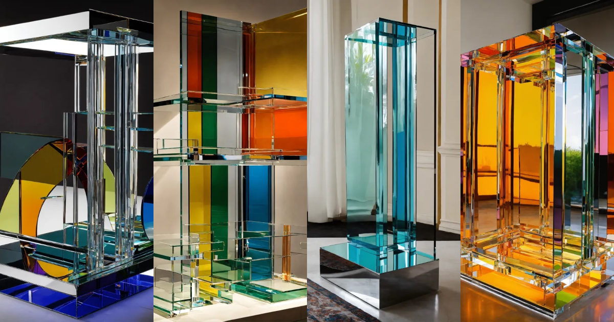Lexica - Chrome miami plexiglass glass crystal acrylic arte povera