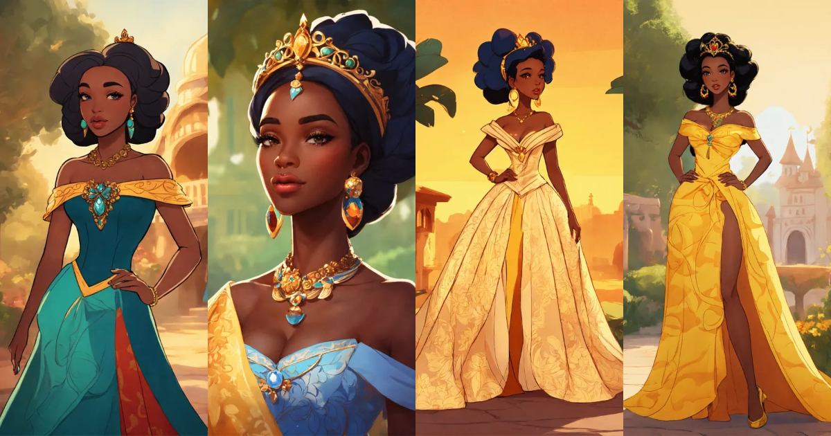 Lexica - An African woman princess with full lips and a broad nose in ...