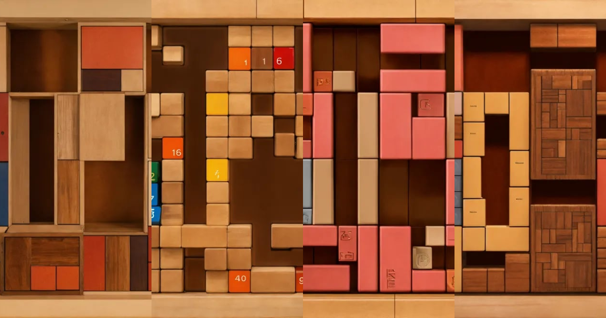 Lexica - Sliding puzzle wall