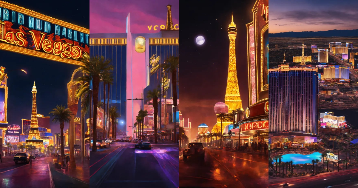 Lexica - Las Vegas midnight realistic