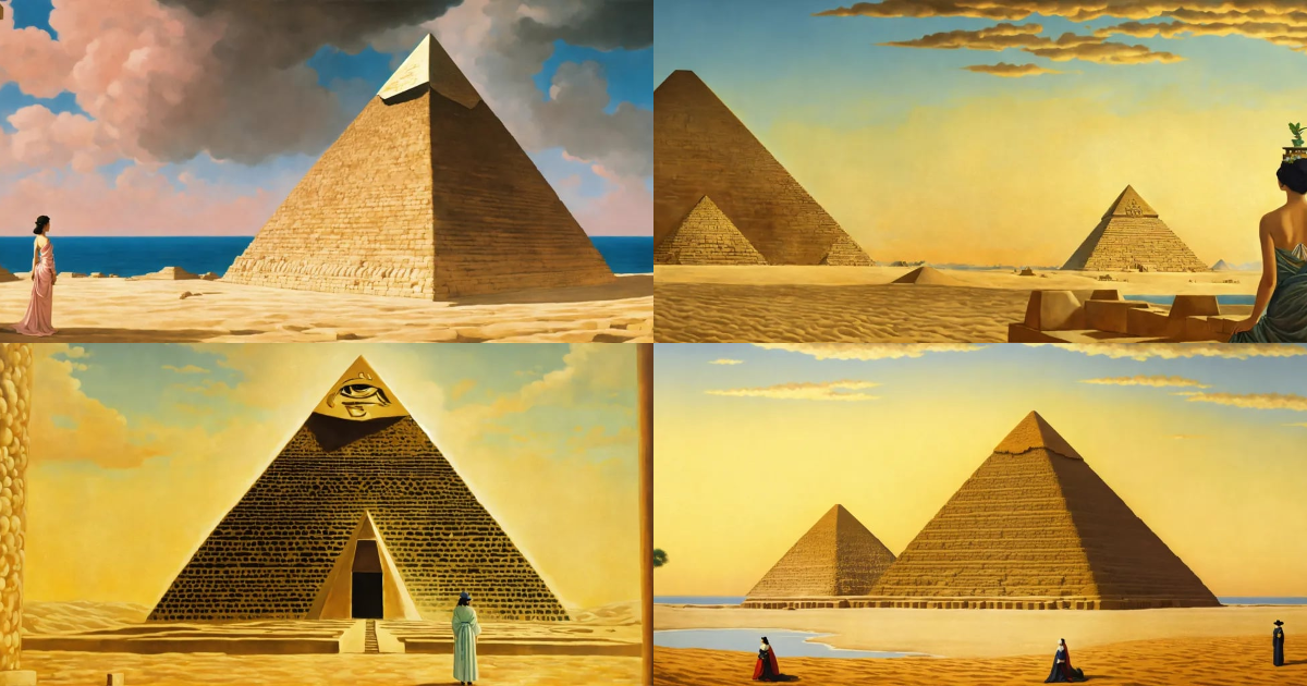 Lexica - "A Japanese Aphrodite standing in front of a pyramid in Egypt ...