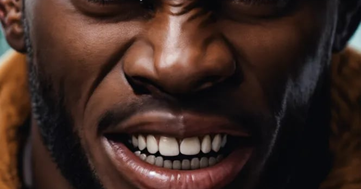 Lexica - Handsome, Black man, werewolf eyes, sharp teeth, ultra realistic