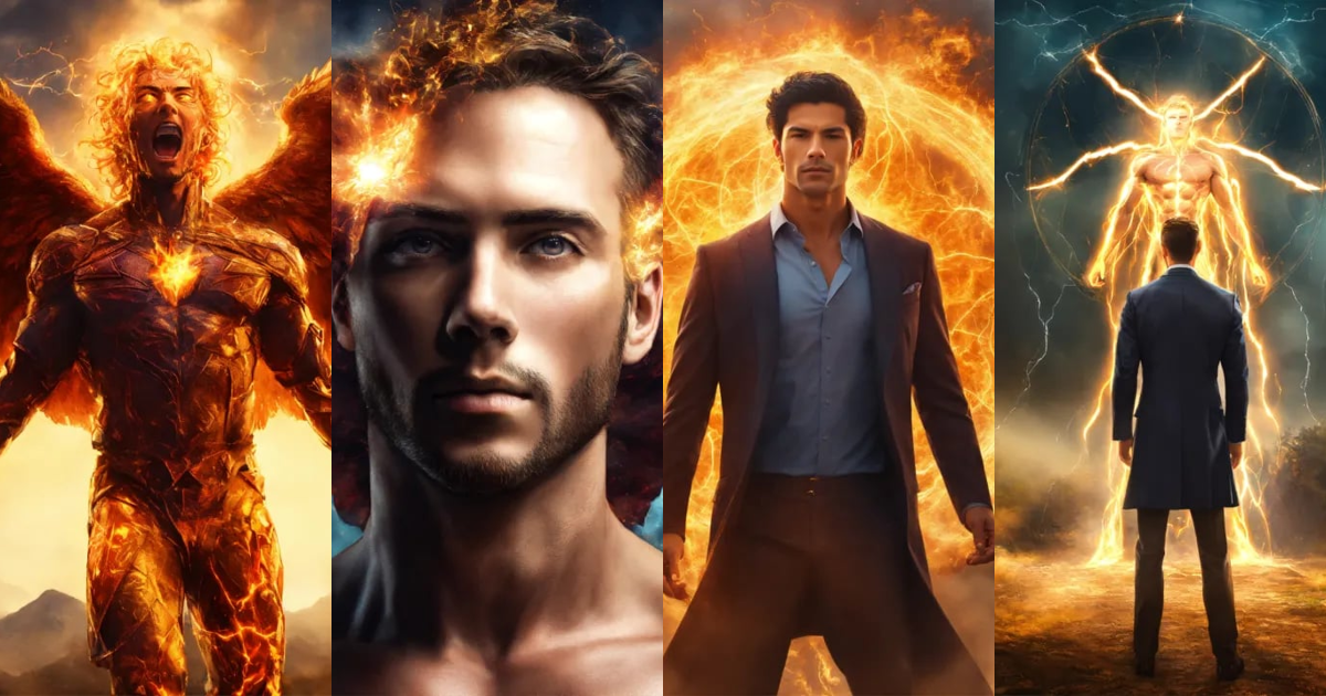 Lexica - Create an image of a man being transformed into a ...