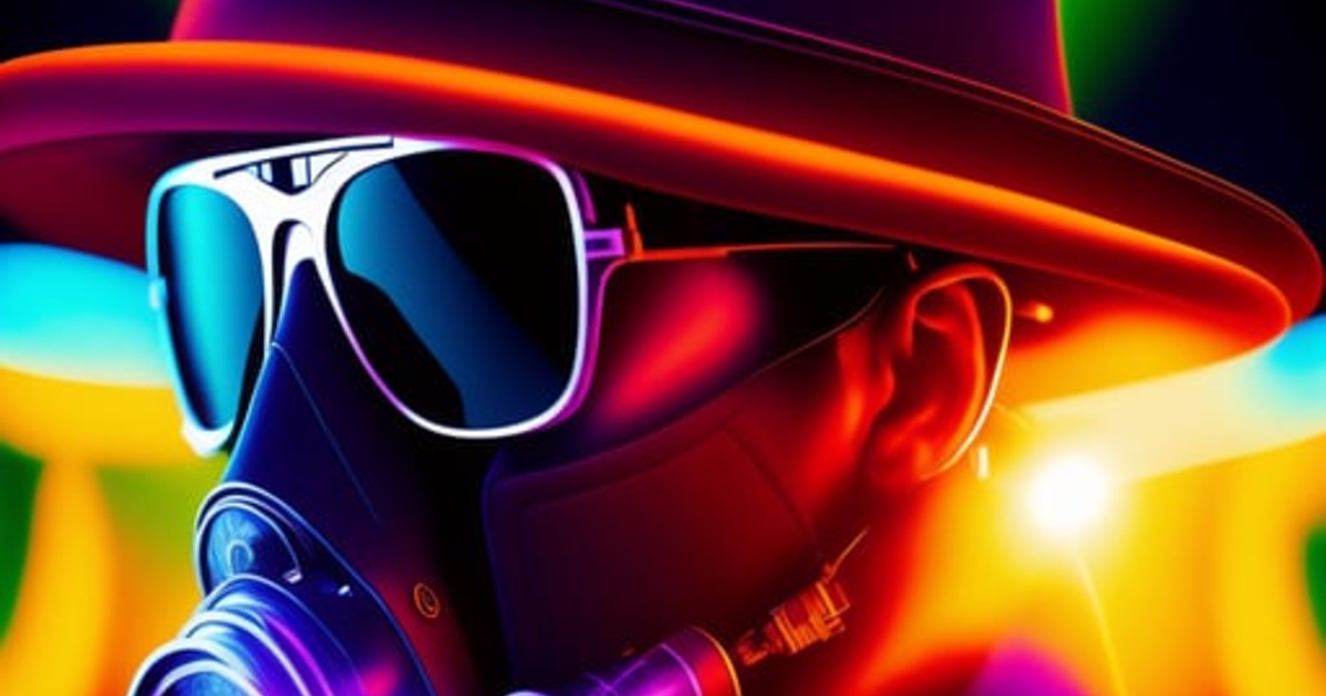 Lexica - A man wearing a fedora hat, sunglasses, trenchcoat and a gas ...