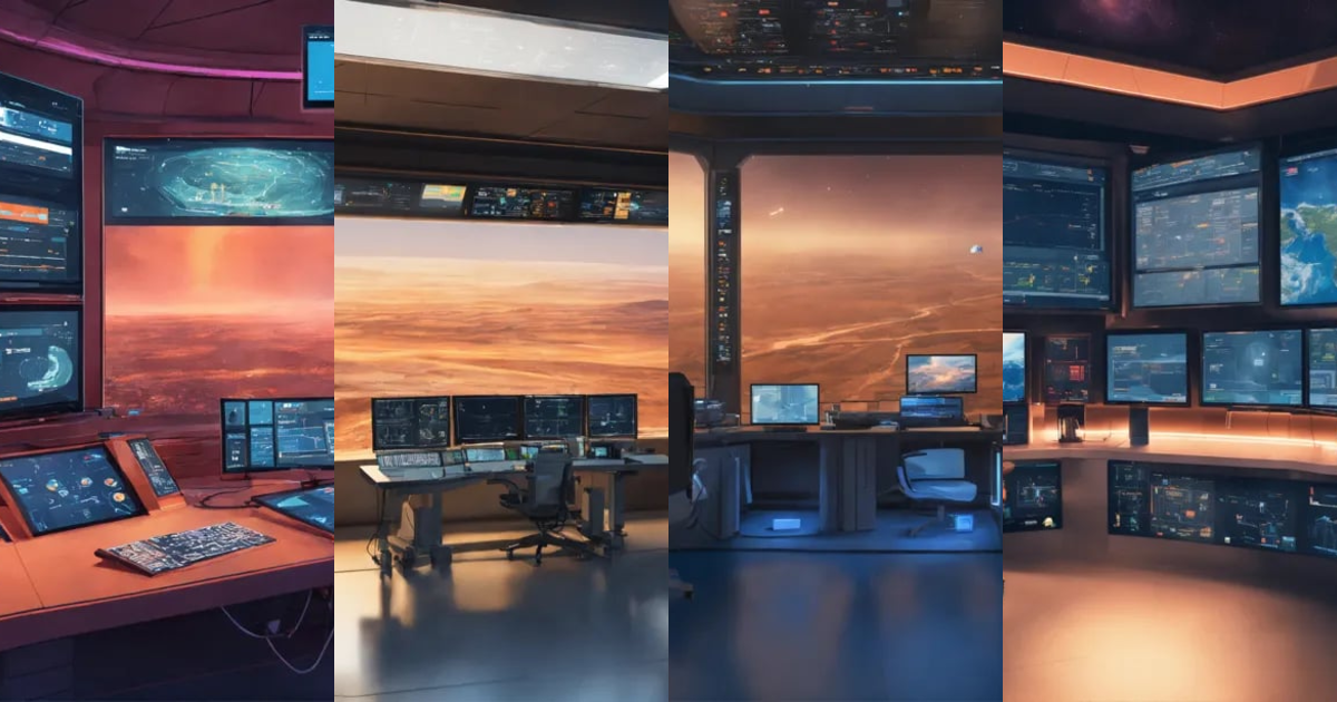 Lexica - Hyper detailed illustration, Create a futuristic control room ...