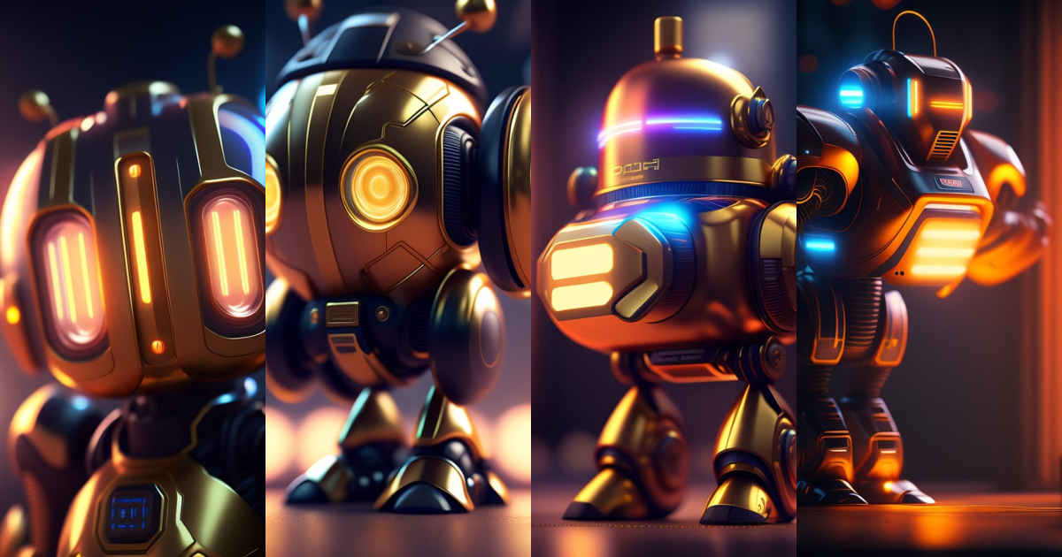 Lexica - Electronik robot and ofice, unreal engine, cozy indoor ...